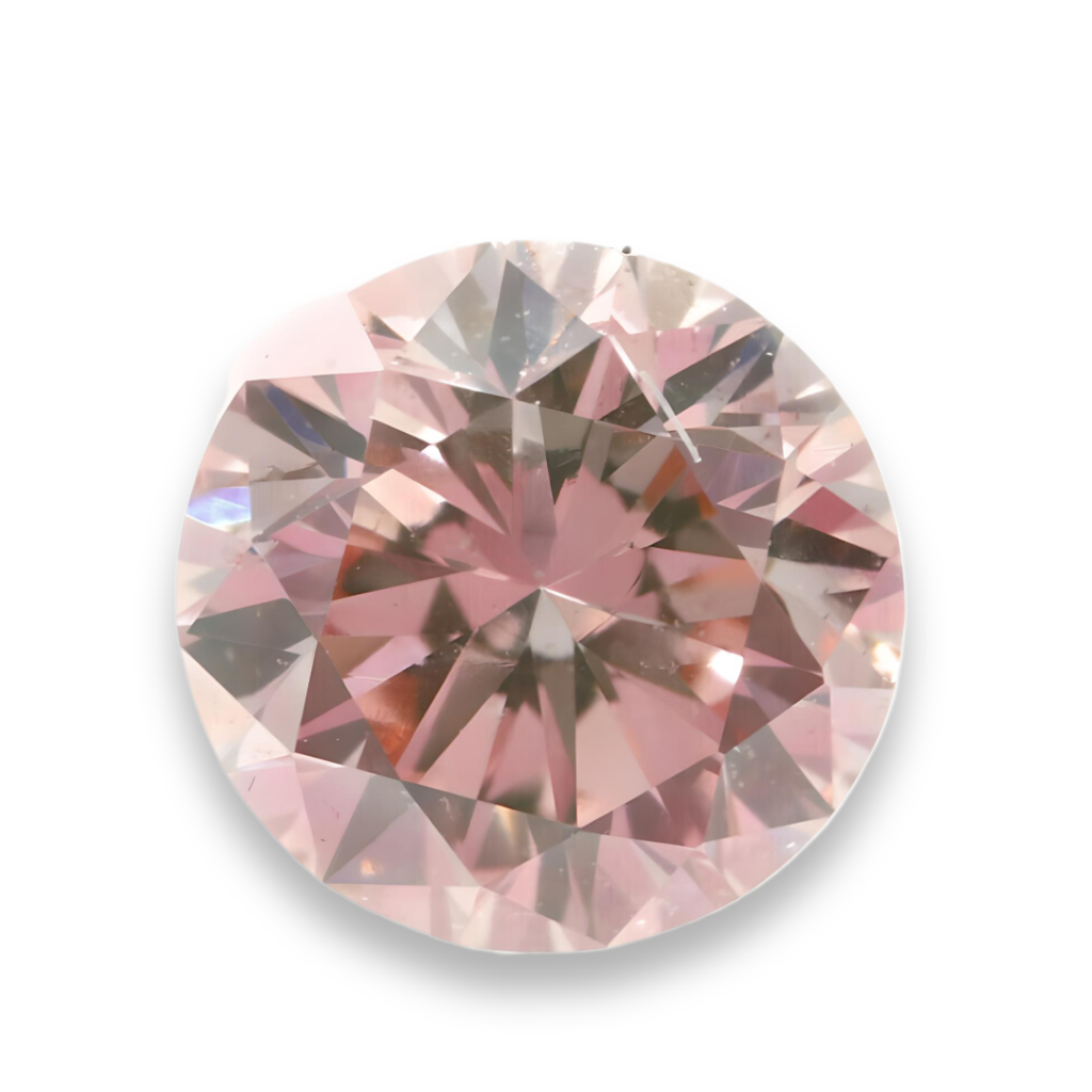 Argyle 0.20ct Natural Loose Fancy Orangy Pink Color Diamond Round PC2 Certified
