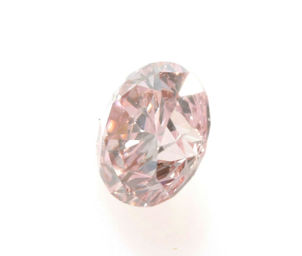 Argyle 0.20ct Natural Loose Fancy Orangy Pink Color Diamond Round PC2 Certified