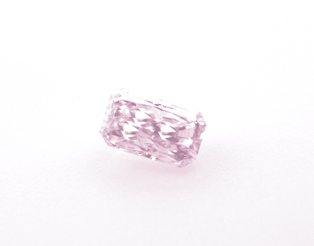 Real Pink Diamond - 0.22ct Radiant Natural Loose Fancy Pink Purple Diamond