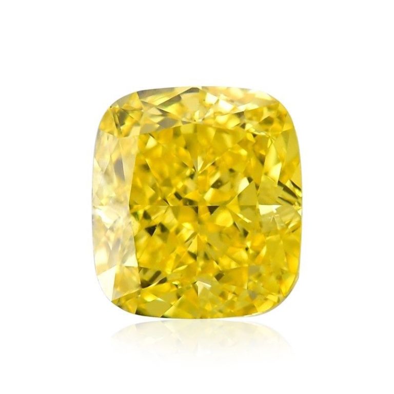 Yellow Diamond - 1.00ct Natural Loose Fancy Vivid Yellow Canary GIA VVS2
