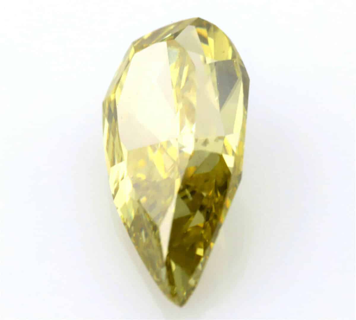 Chameleon Diamond 1.46ct Natural Loose Fancy Green Yellow Color Pear ...