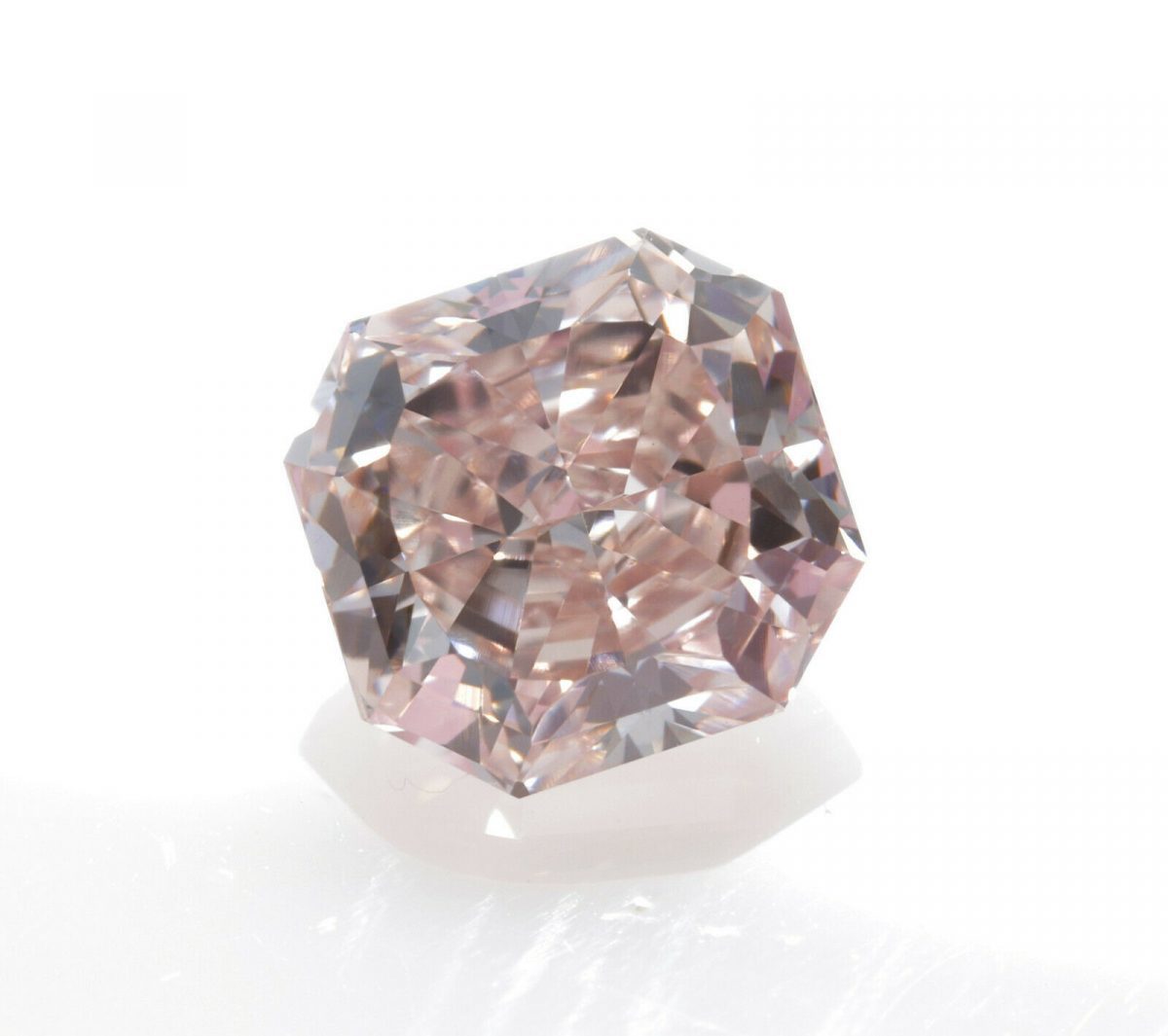 Argyle 0.53ct Natural Loose Fancy Brownish Pink Color Diamond Radiant VS2 GIA