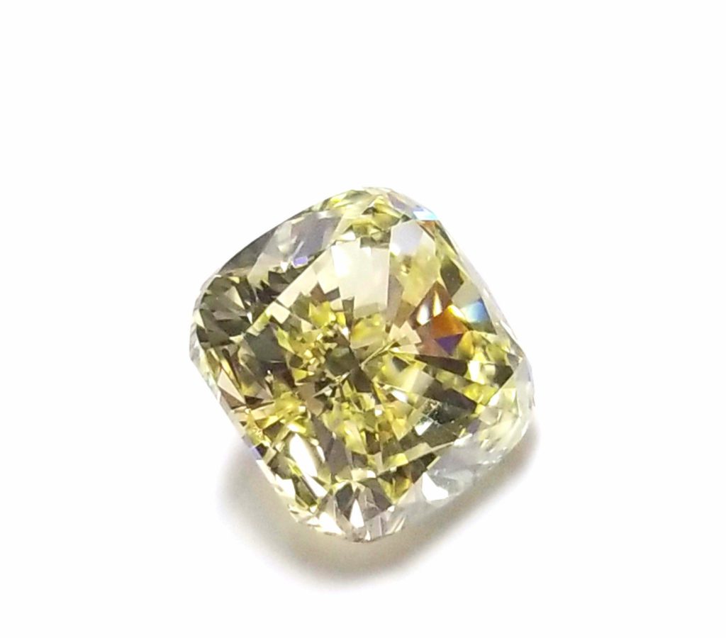 Real 2.11ct Natural Loose Fancy Yellow Color Diamond GIA Certified ...